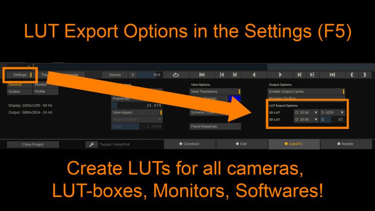 Did you know... that you can export 1D and 3D LUTs in all sizes and bit ...